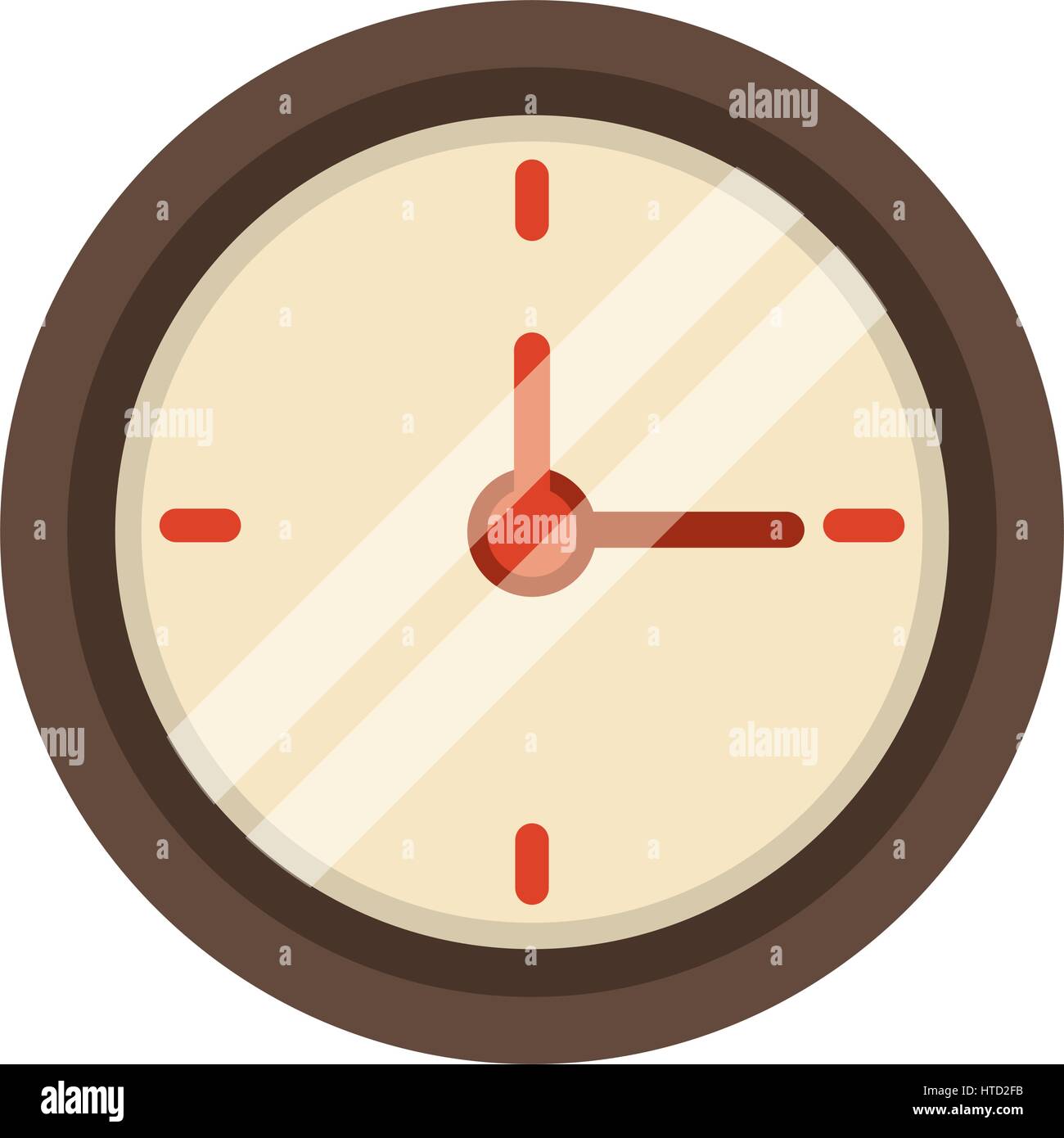 clock time school icon Stock Vector Image & Art - Alamy