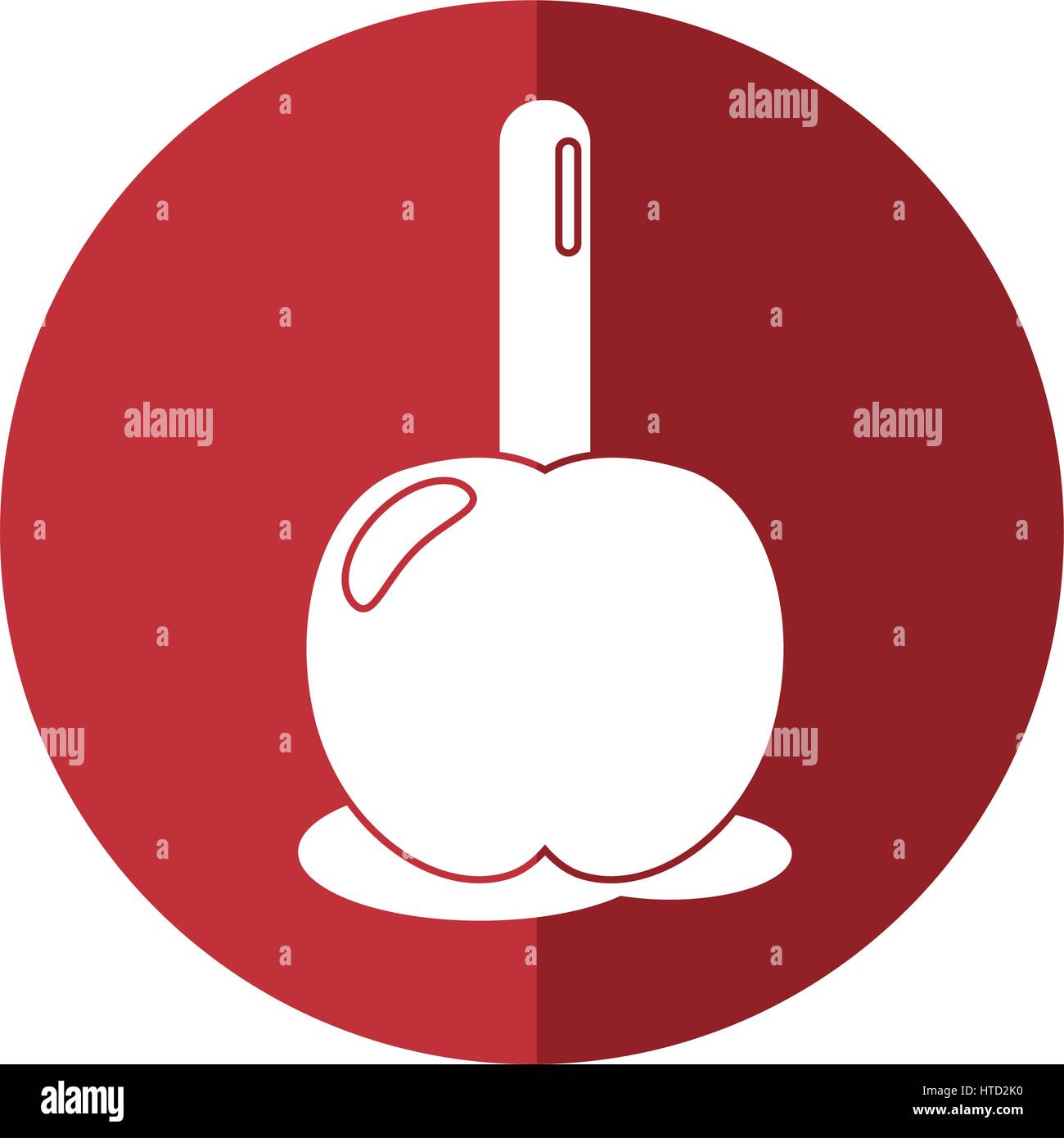Eating caramel apple Stock Vector Images - Alamy