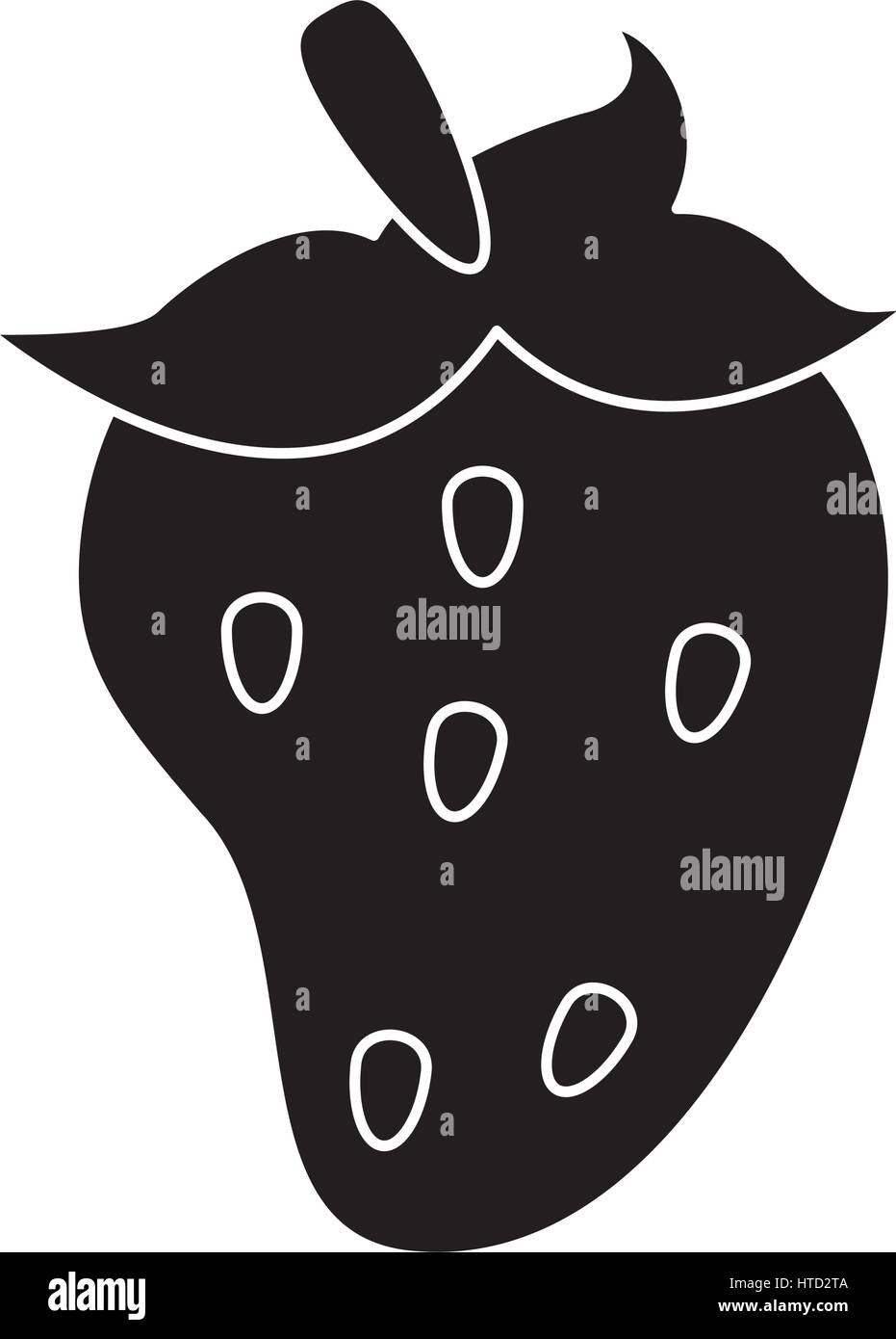 strawberry fruit nutrition pictogram Stock Vector Image & Art - Alamy