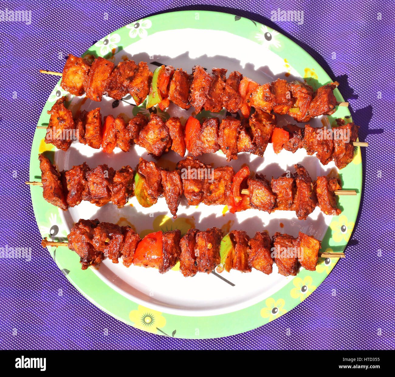 Potato tikka barbeque Stock Photo - Alamy