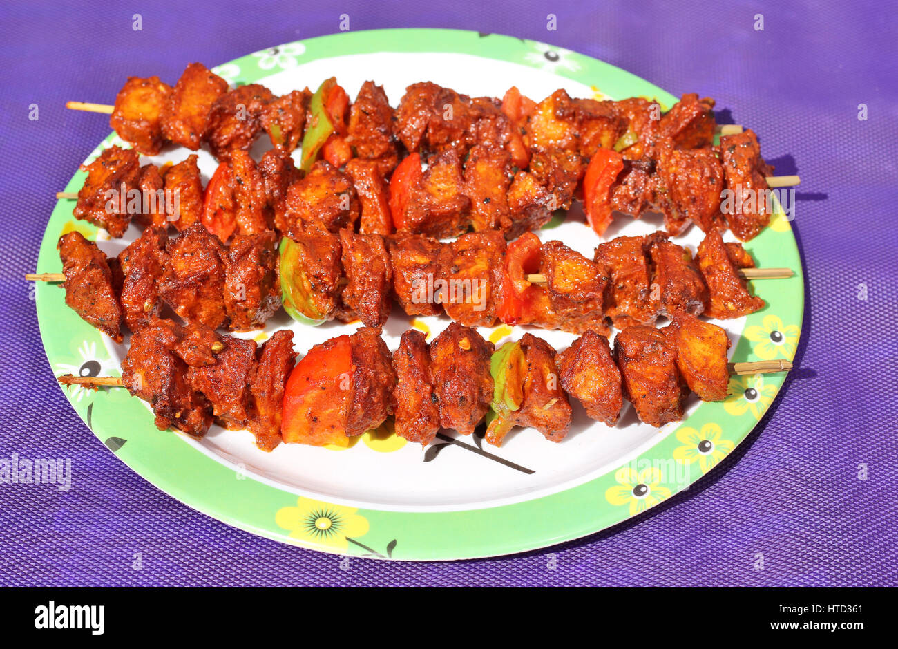 Potato tikka barbeque Stock Photo - Alamy
