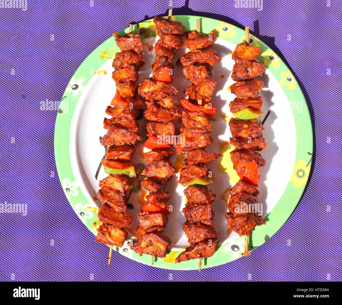 Potato tikka barbeque Stock Photo - Alamy