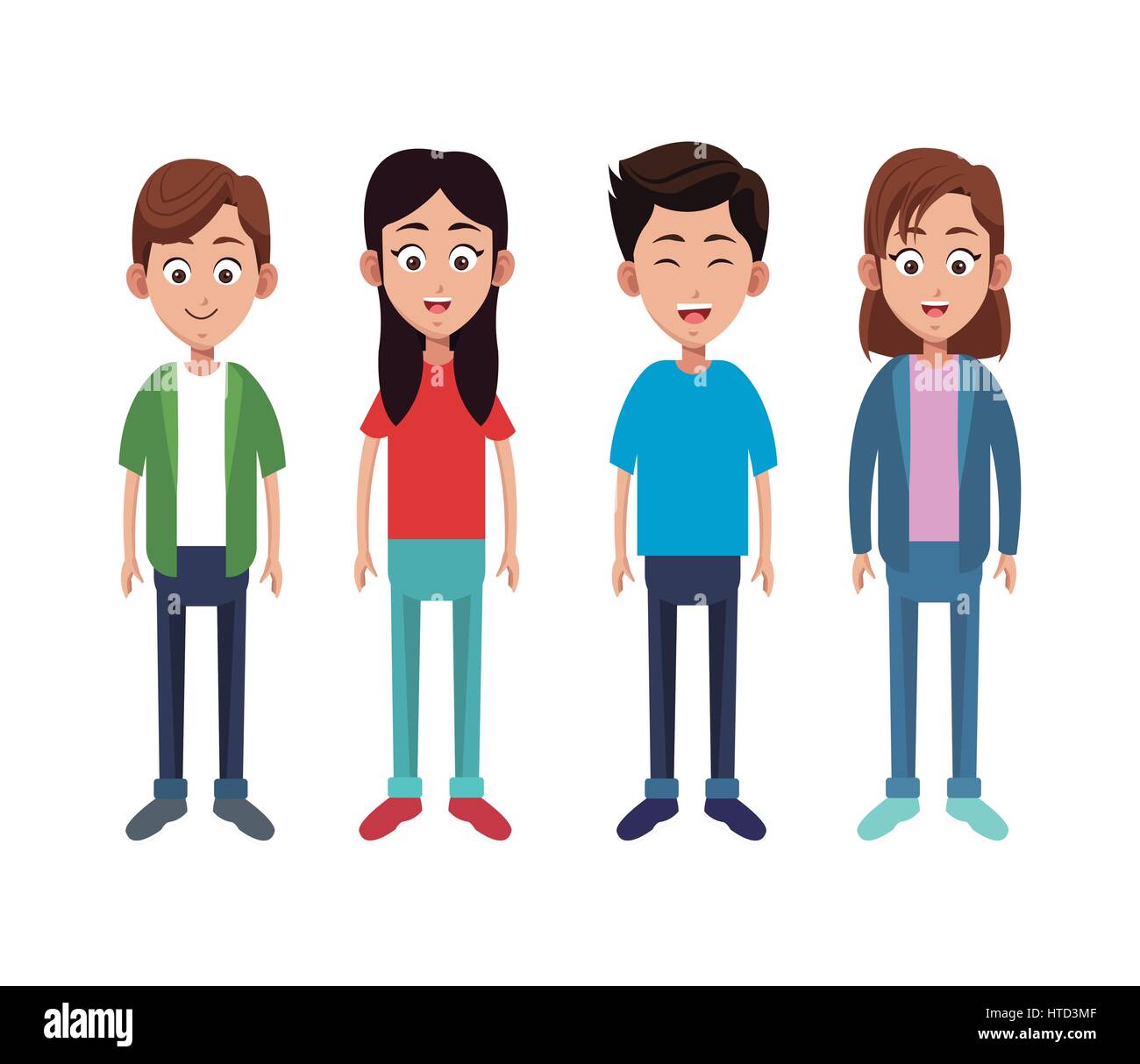 group children little family Stock Vector Image & Art - Alamy