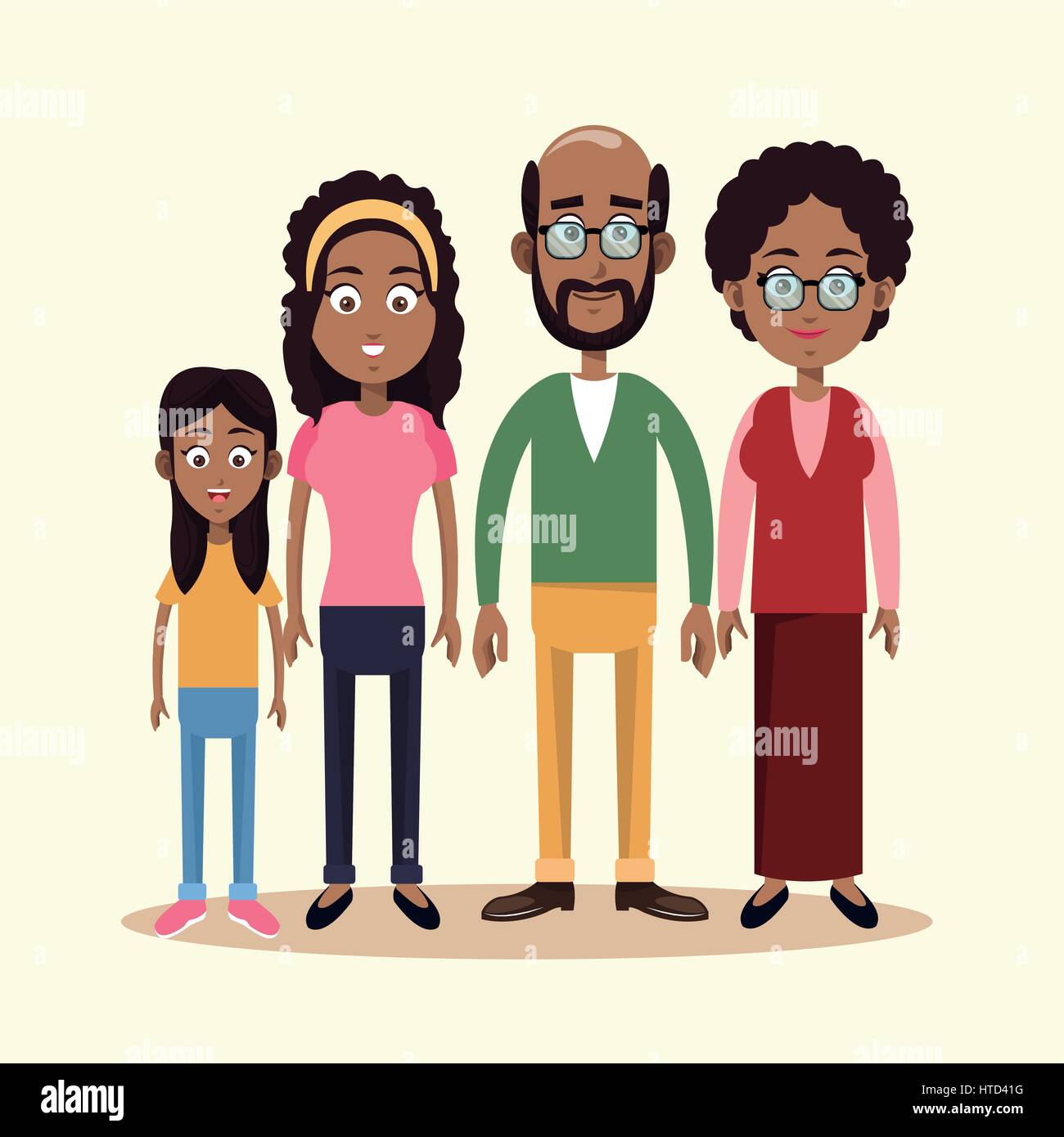 Portrait adult daughter mother Stock Vector Images - Alamy