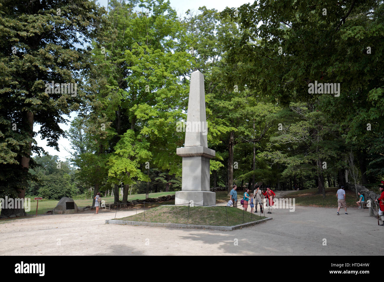 The bridge at North Bridge, site of the Battle of Concord, Concord, MA ...