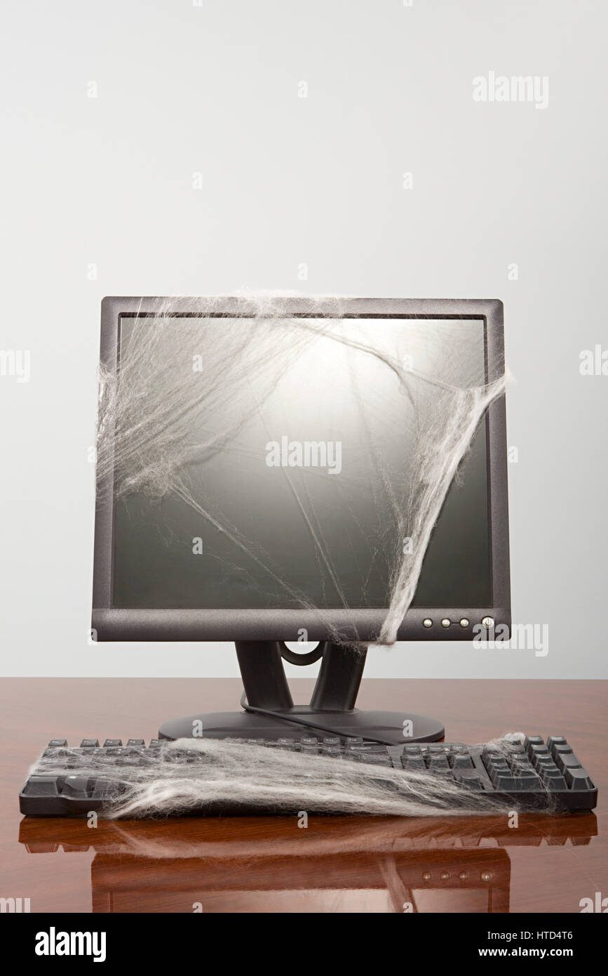 Computer covered in cobweb hi-res stock photography and images - Alamy
