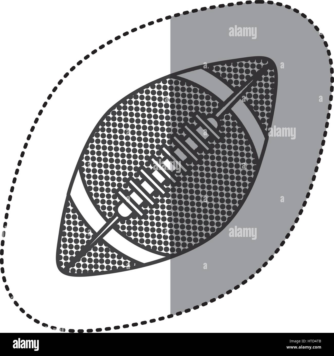 grayscale sticker with football ball Stock Vector Image & Art - Alamy