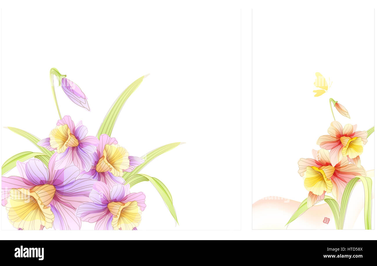 Simple color flower vector Cut Out Stock Images & Pictures - Alamy