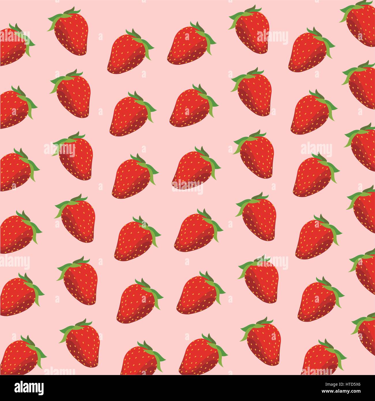 strawberry fruit seamless pattern Stock Vector Image & Art - Alamy