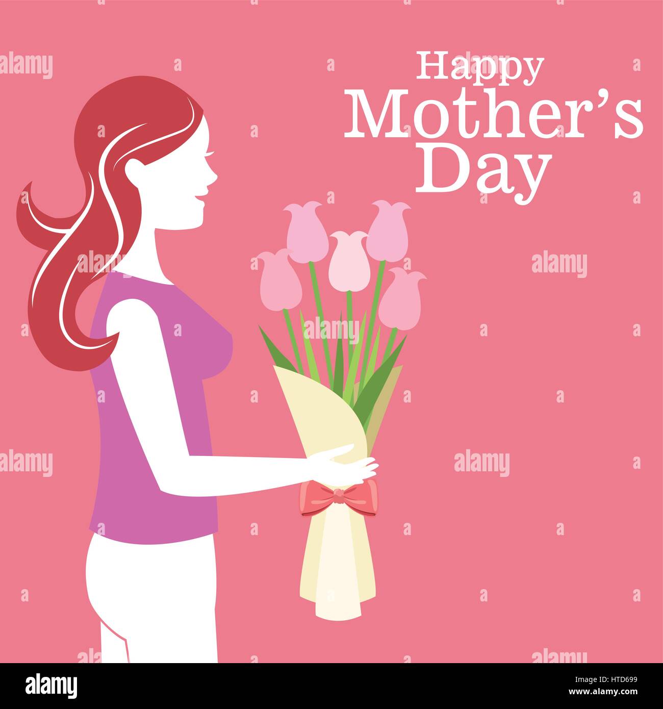 Mothersday rose Stock Vector Images - Alamy