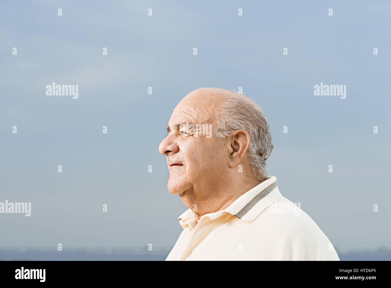 Profile of a senior man Stock Photo - Alamy