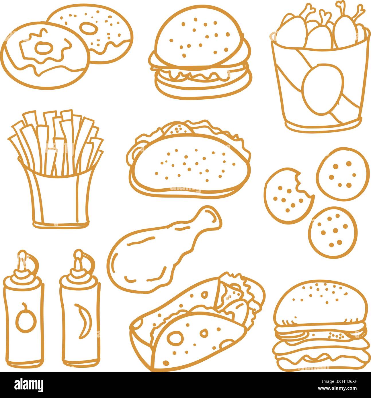 Illustration vector of food various doodles Stock Vector Image & Art ... Illustration vector of food various doodles Stock Vector Image & Art ...