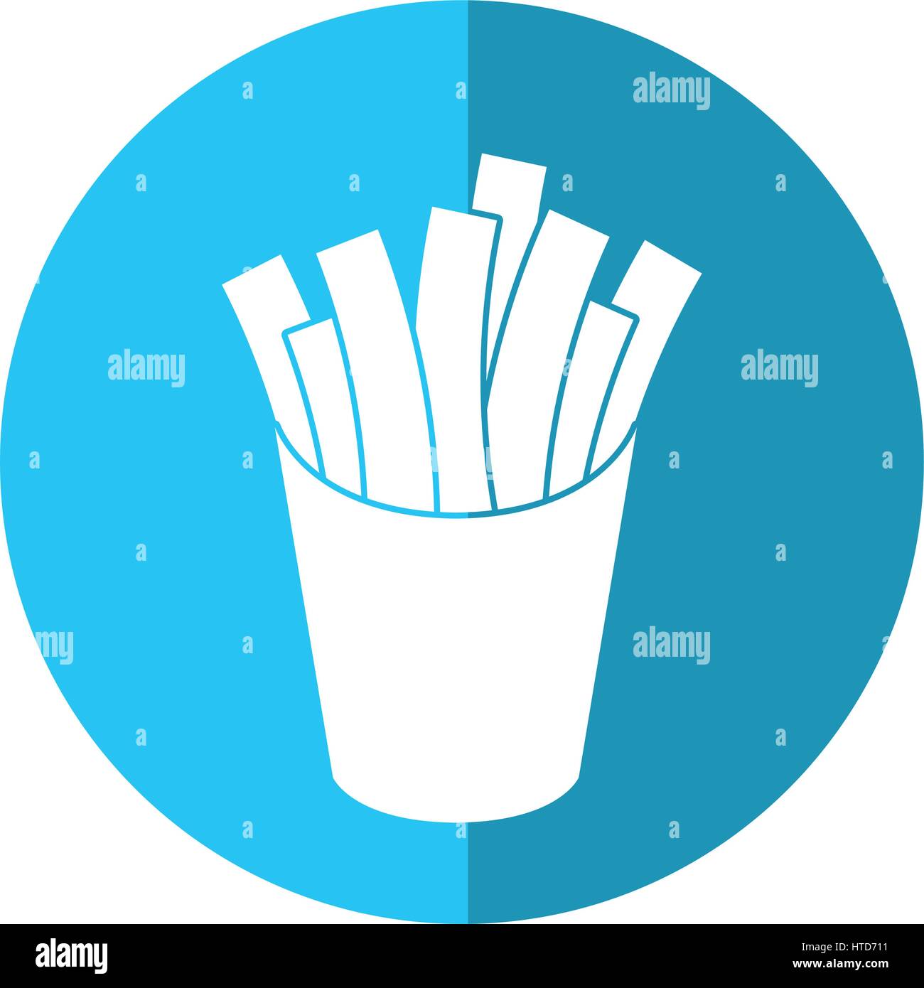 french fries fast food shadow Stock Vector Image & Art - Alamy