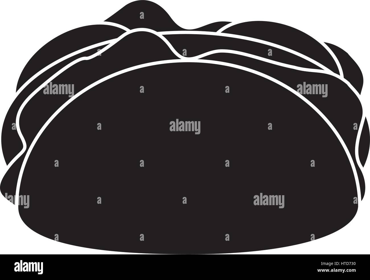 taco mexican food pictogram Stock Vector Image & Art - Alamy