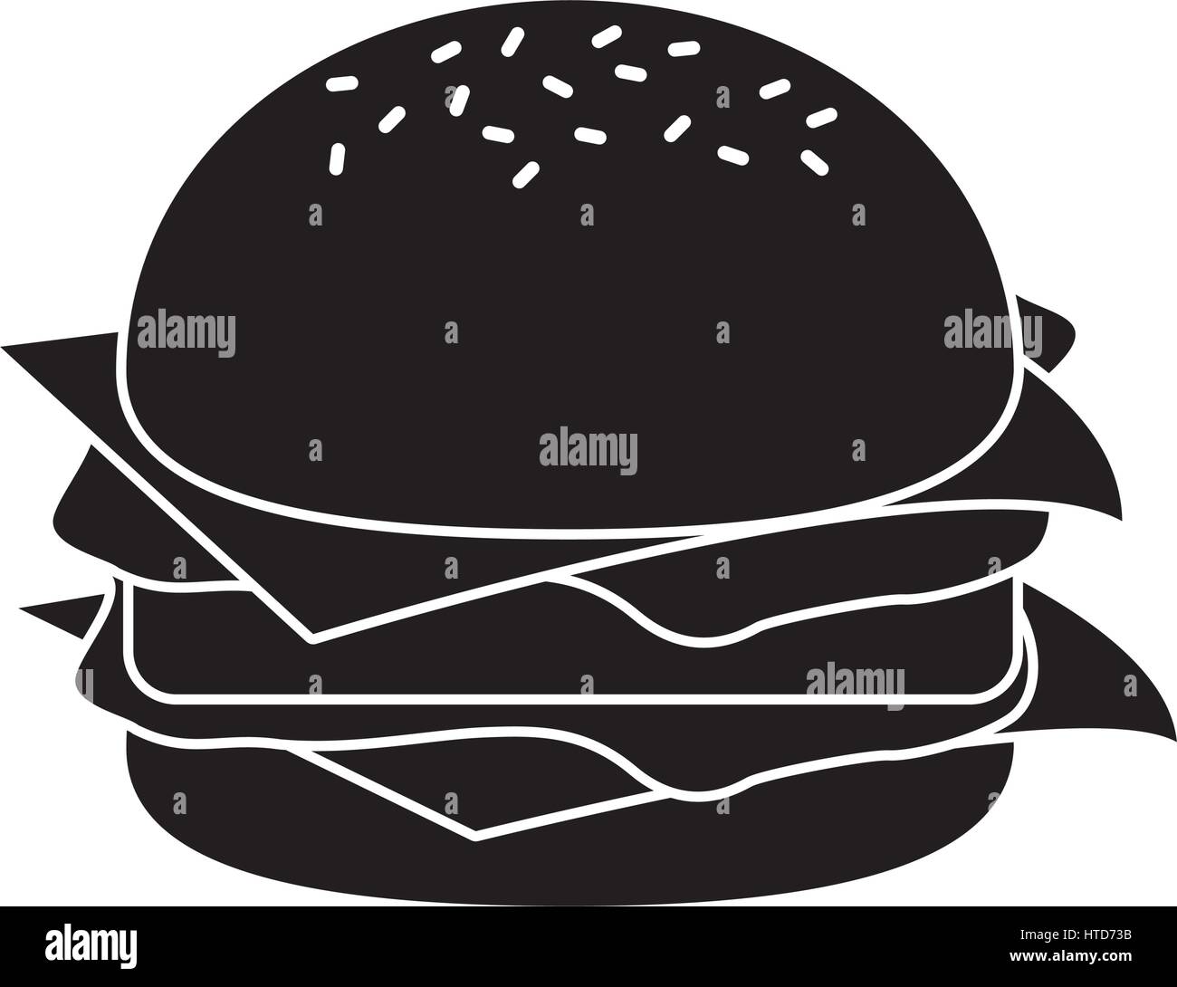burger fast food pictogram Stock Vector Image & Art - Alamy