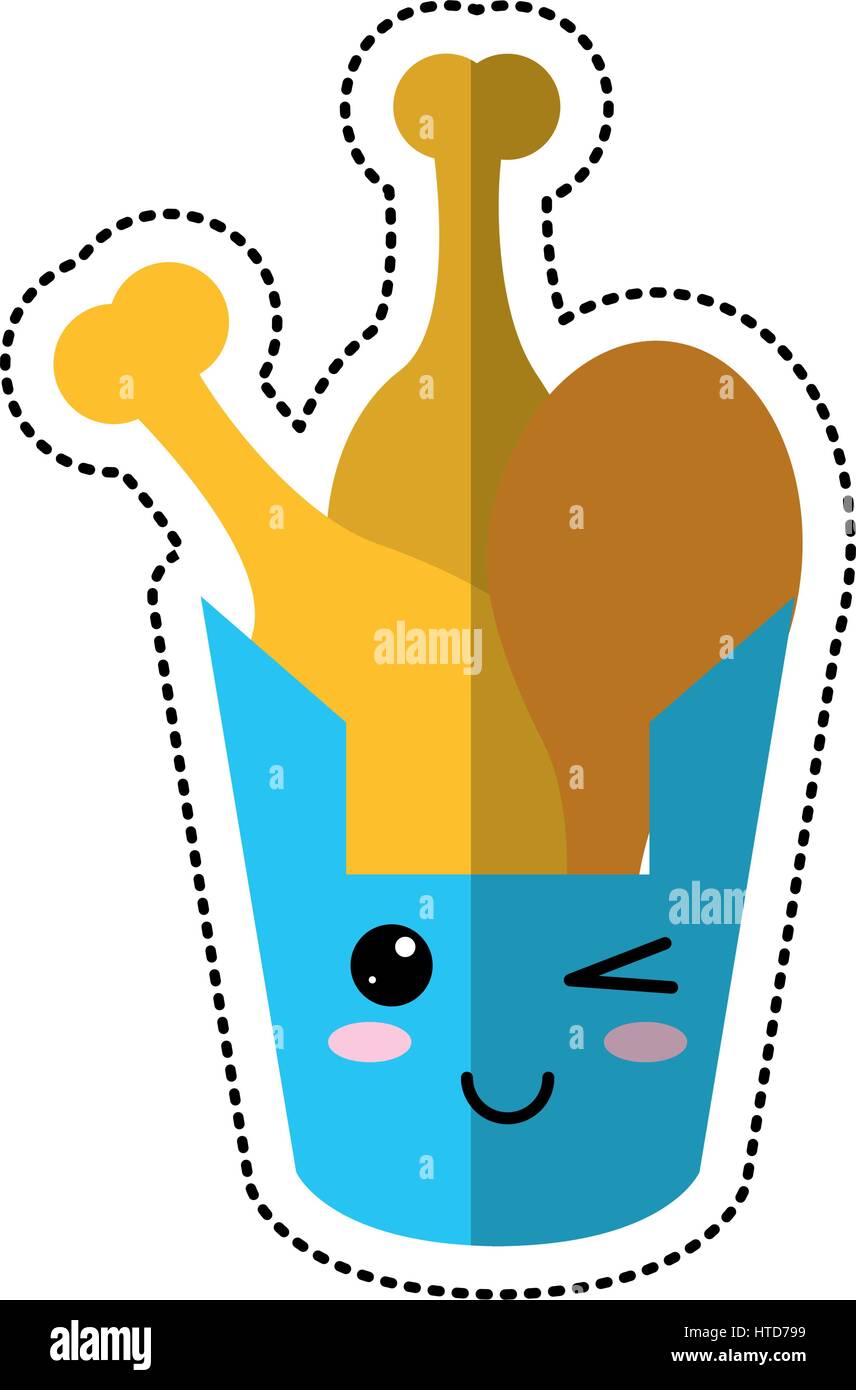 Cartoon chicken meal box hi-res stock photography and images - Alamy