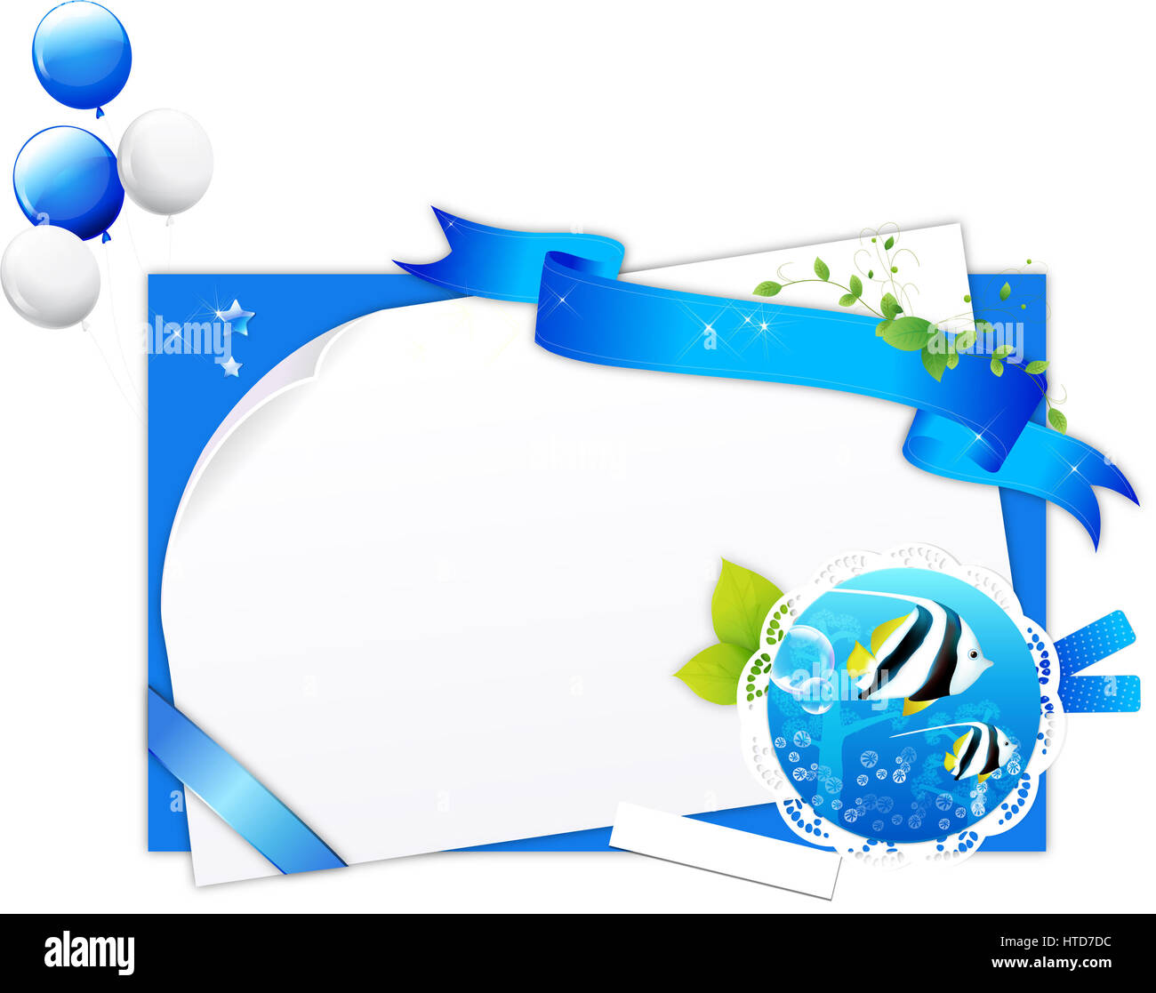 Vector template summer Cut Out Stock Images & Pictures - Alamy