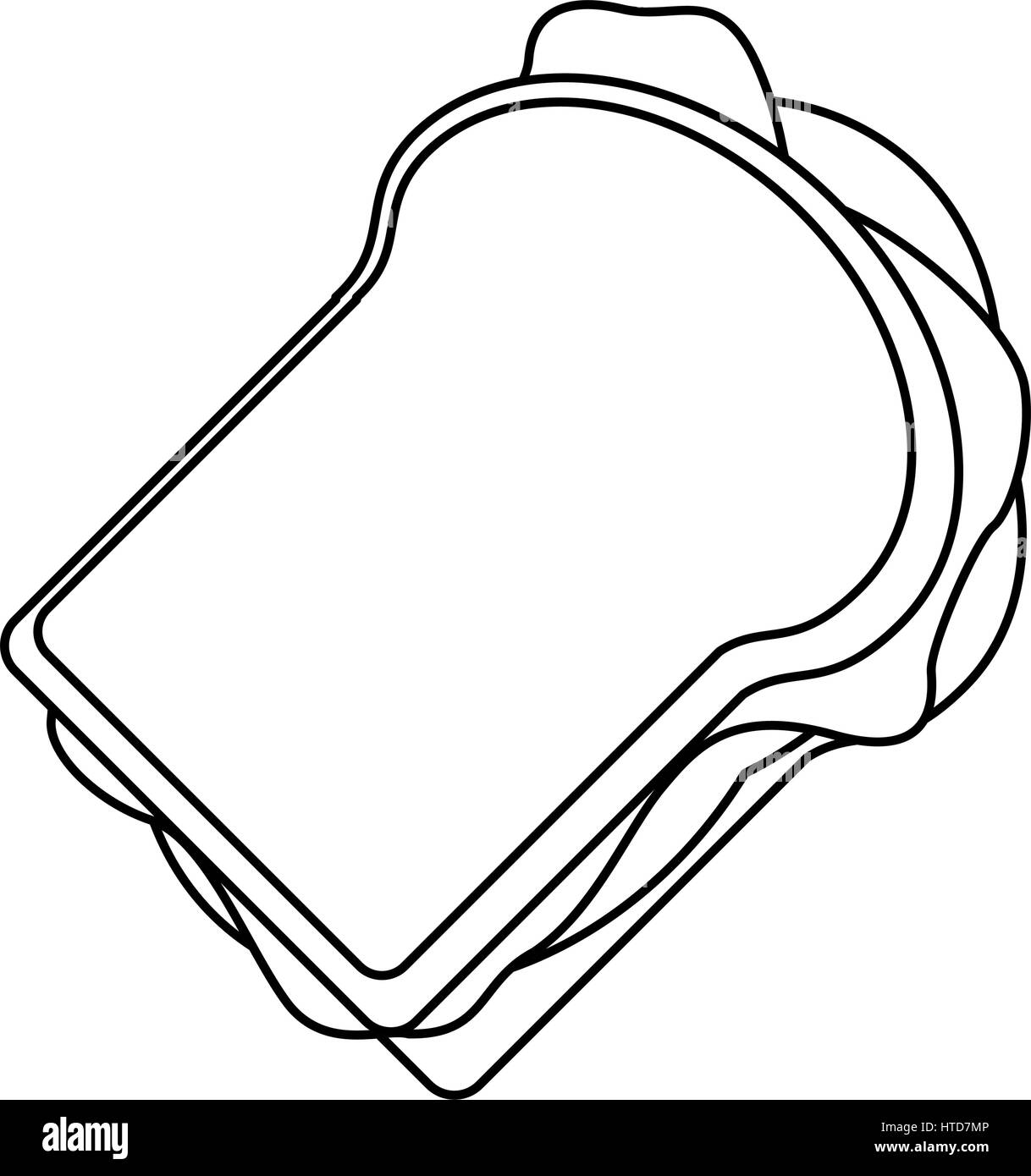 Sandwich icon simple illustration Black and White Stock Photos & Images ...