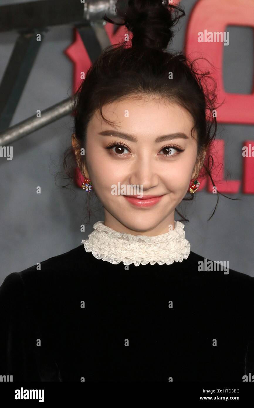 Los Angeles, CA, USA. 8th Mar, 2017. Tian Jing at arrivals for KONG ...