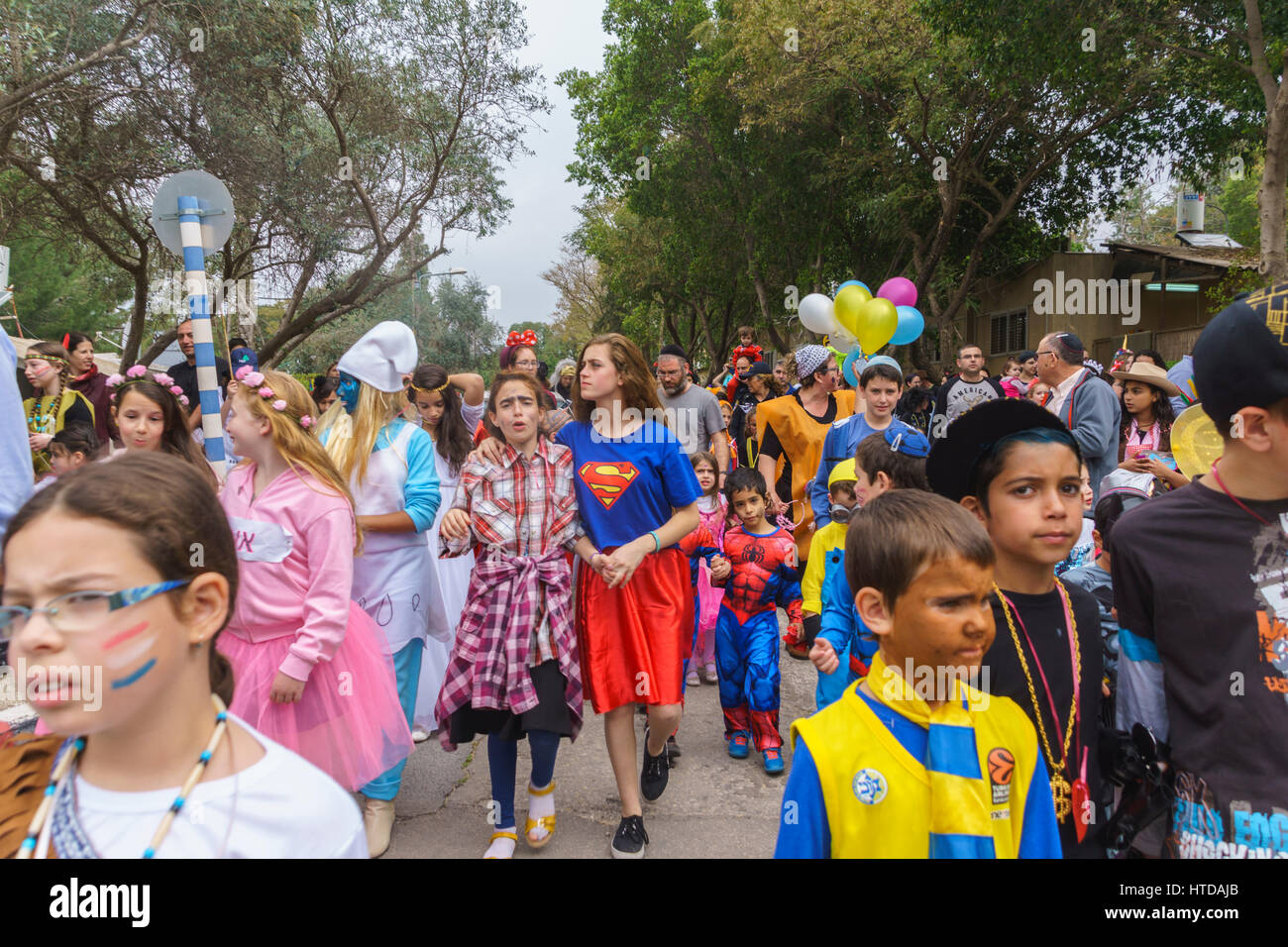 Purim parade kids hi-res stock photography and images - Alamy