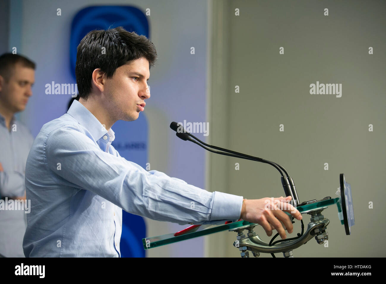 Madrid, Spain. 10th Mar, 2017. Diego Gago during a press conference ...