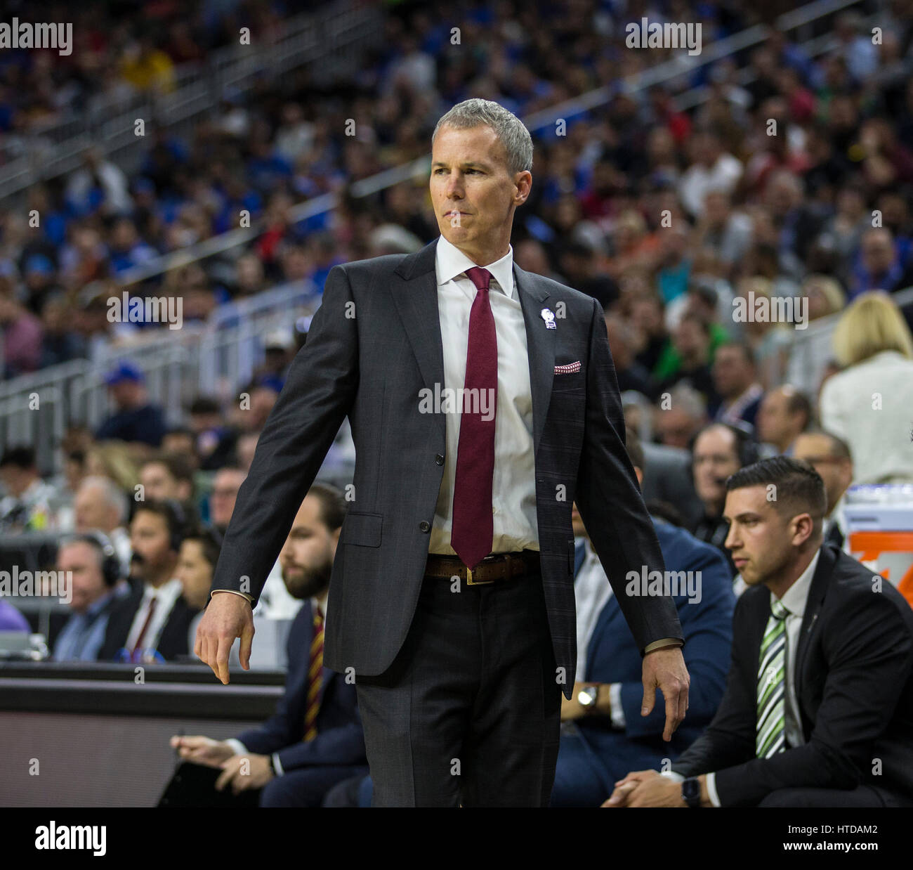 Mar 09 2017 Las Vegas, NV, U.S.A. USC Trojans head coach Andy Enfield ...