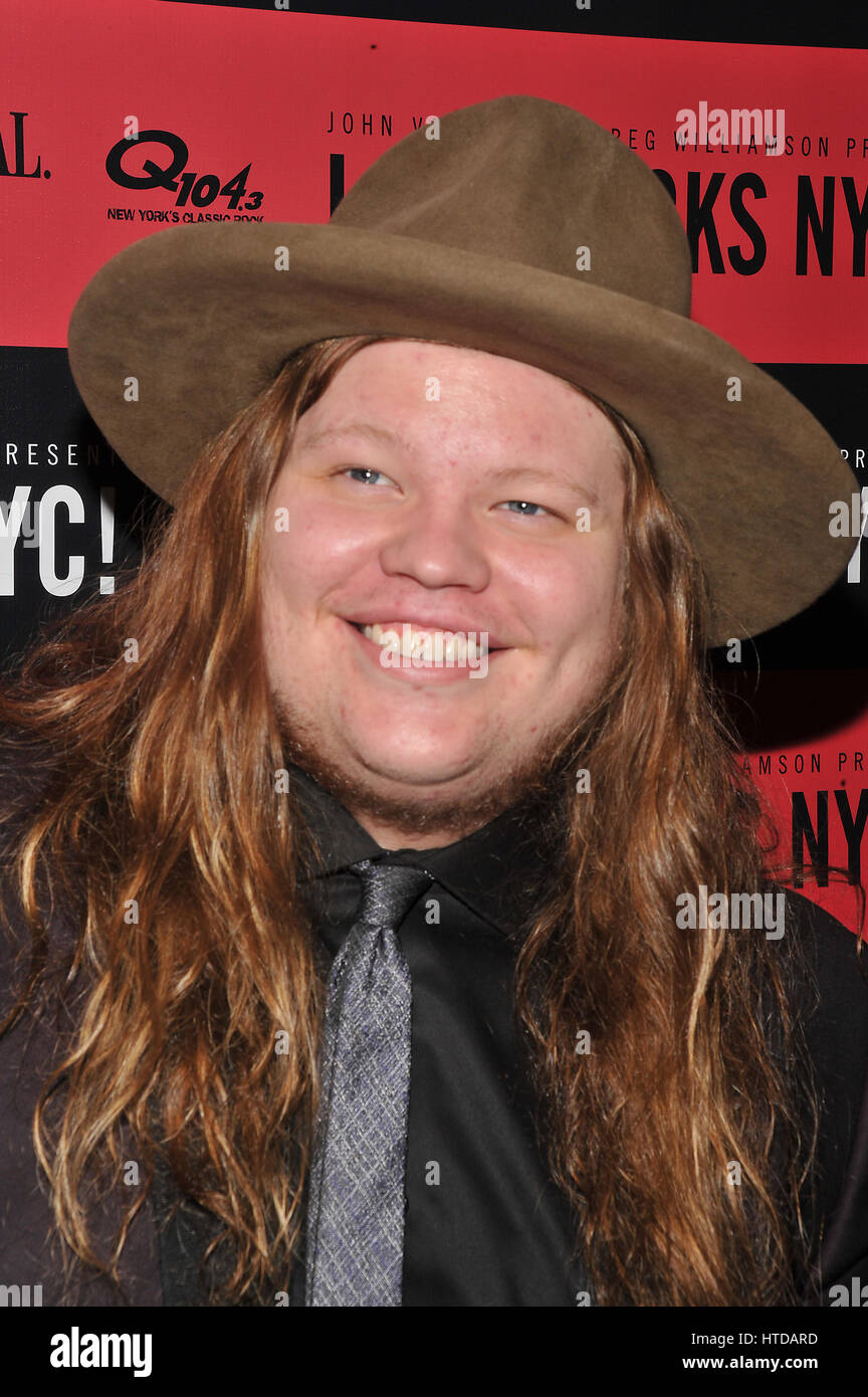 New York, NY, USA. 09th Mar, 2017. Marcus King at 'Love Rocks NYC! A ...