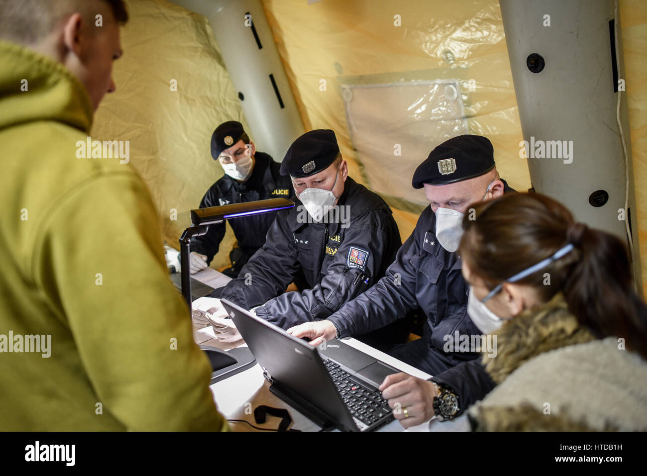 Chotebuz, Czech Republic. 10th Mar, 2017. The Czech police launched ...