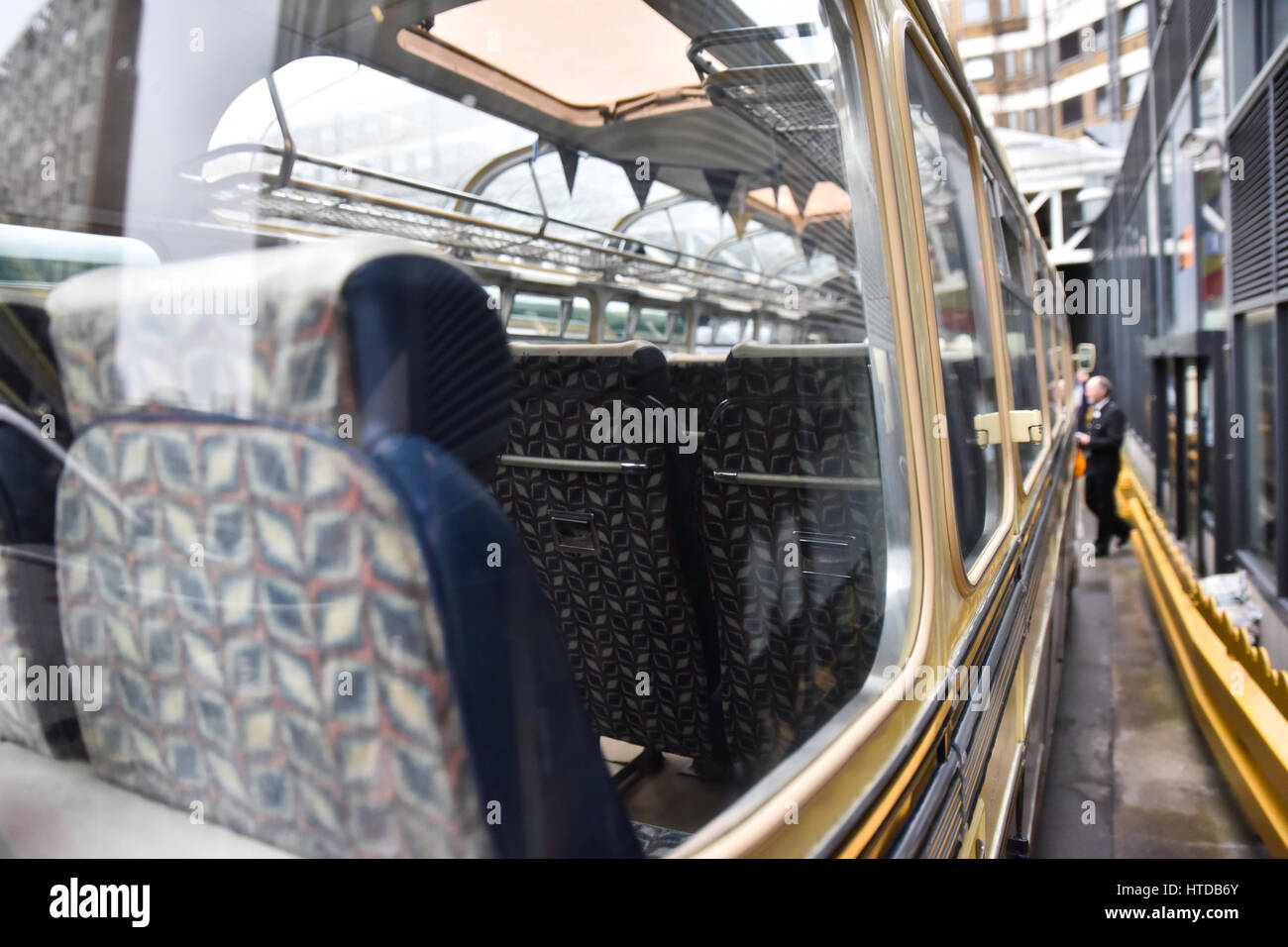 Victoria Coach Station, London, UK. 10th Mar, 2017. Classic coaches and ...