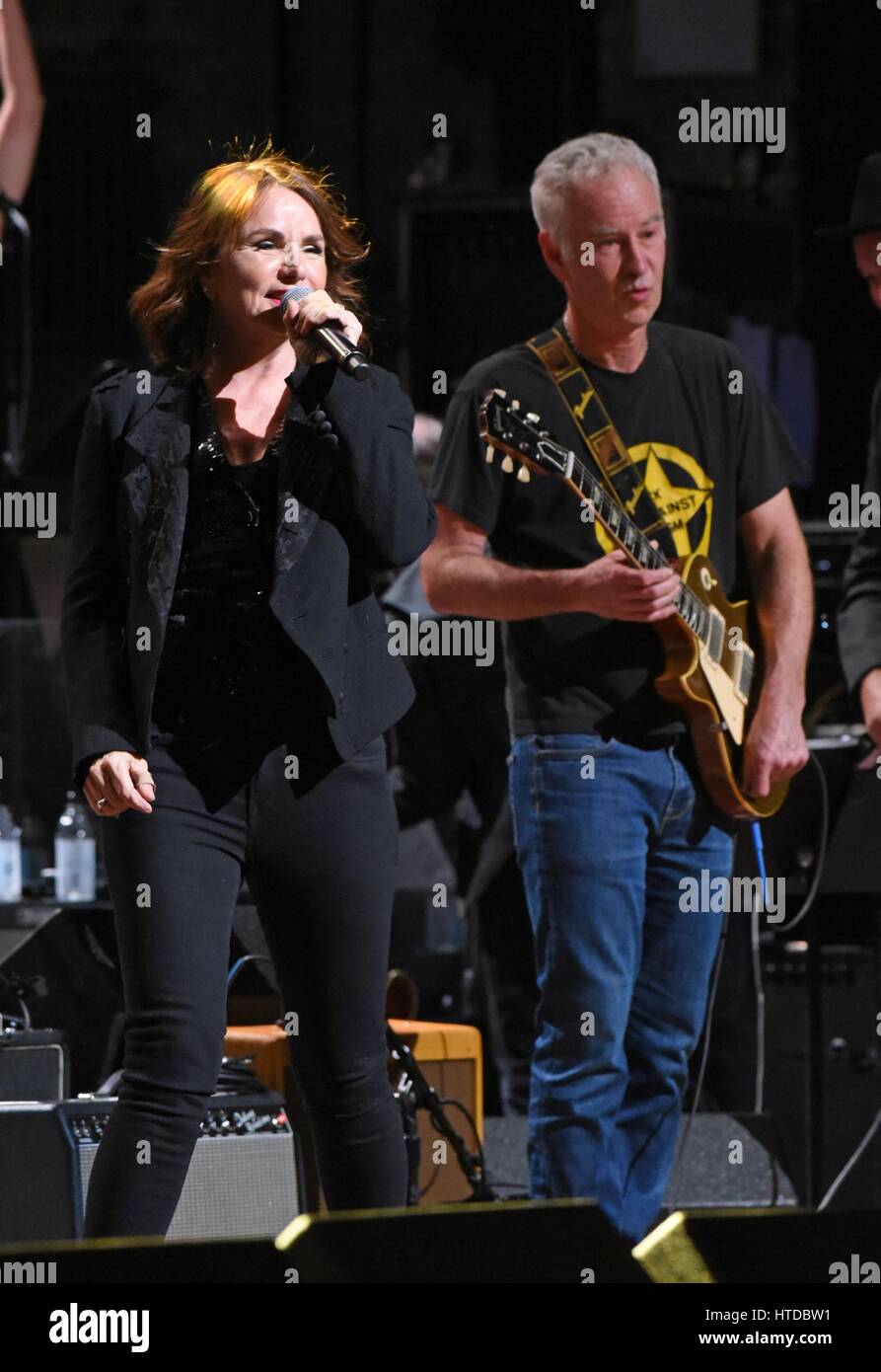 New York, NY, USA. 9th Mar, 2017. Patty Smyth, John McEnroe in attendance for LOVE ROCKS NYC! A ...