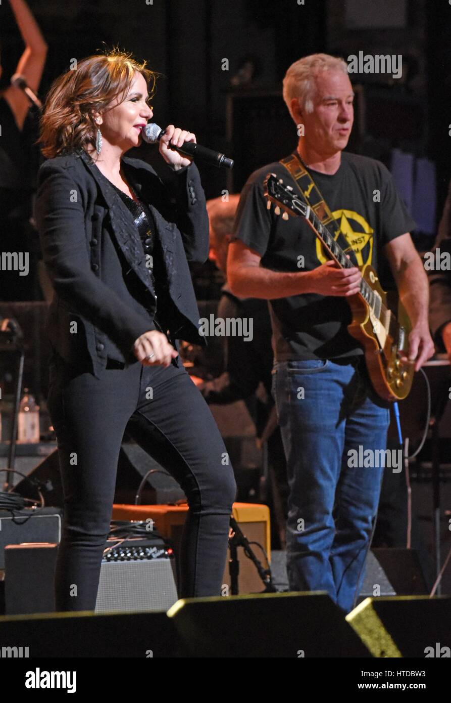 New York, NY, USA. 9th Mar, 2017. Patty Smyth, John McEnroe in attendance for LOVE ROCKS NYC! A ...