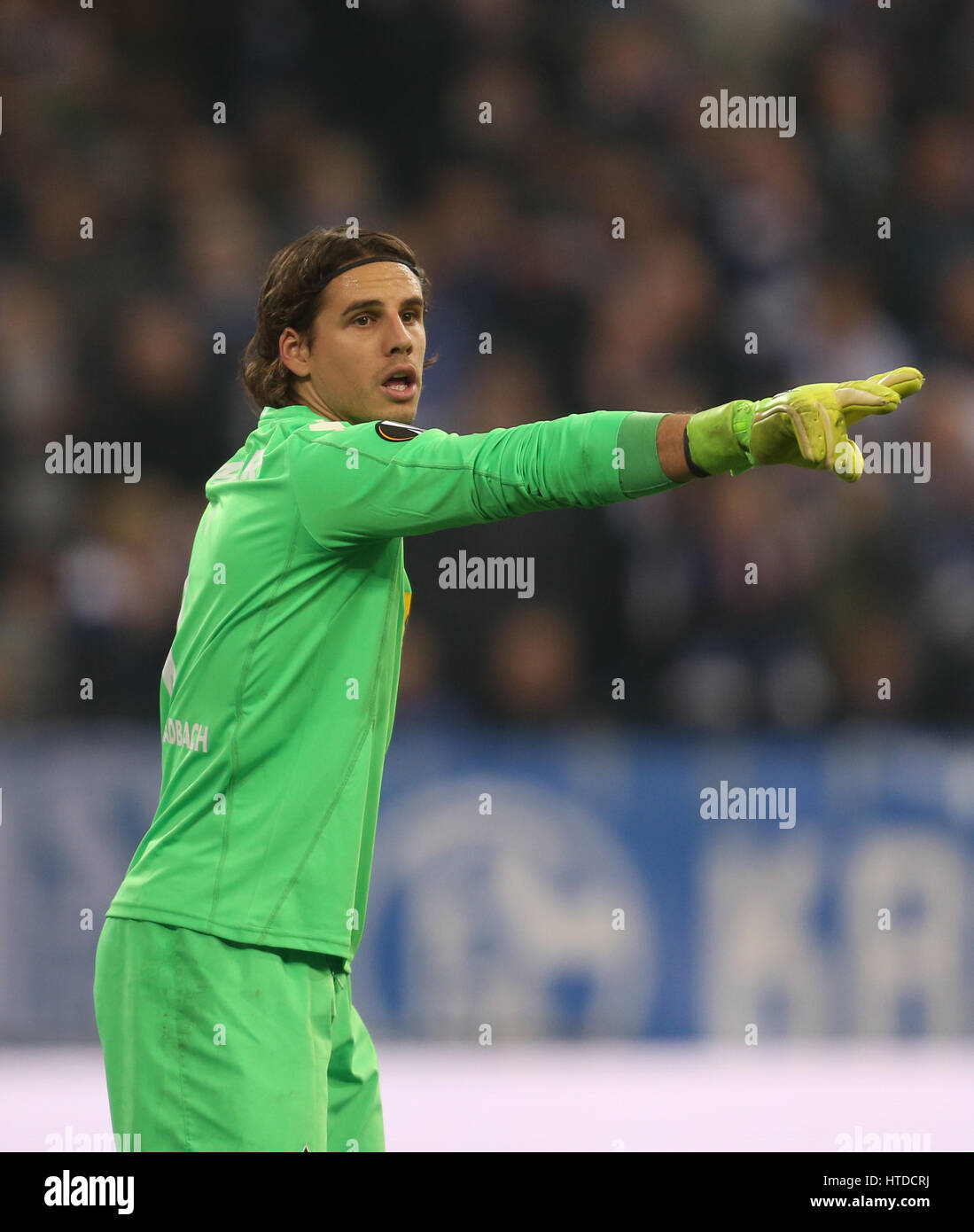Moenchengladbach's goalkeeper Yann Sommer gestures during the UEFA ...