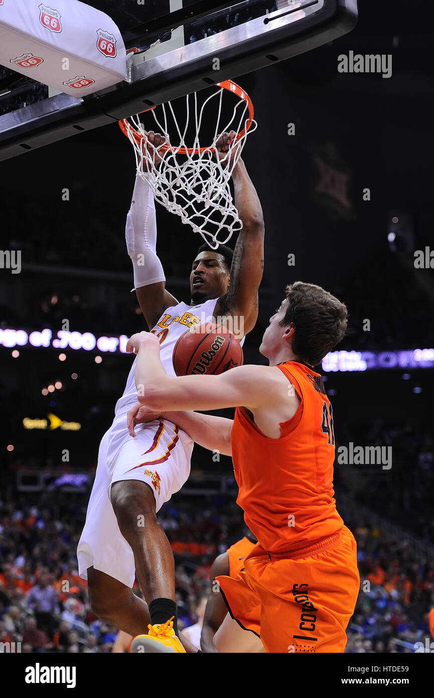 Kansas City, Missouri, USA. 09th Mar, 2017. Iowa State Cyclones forward ...