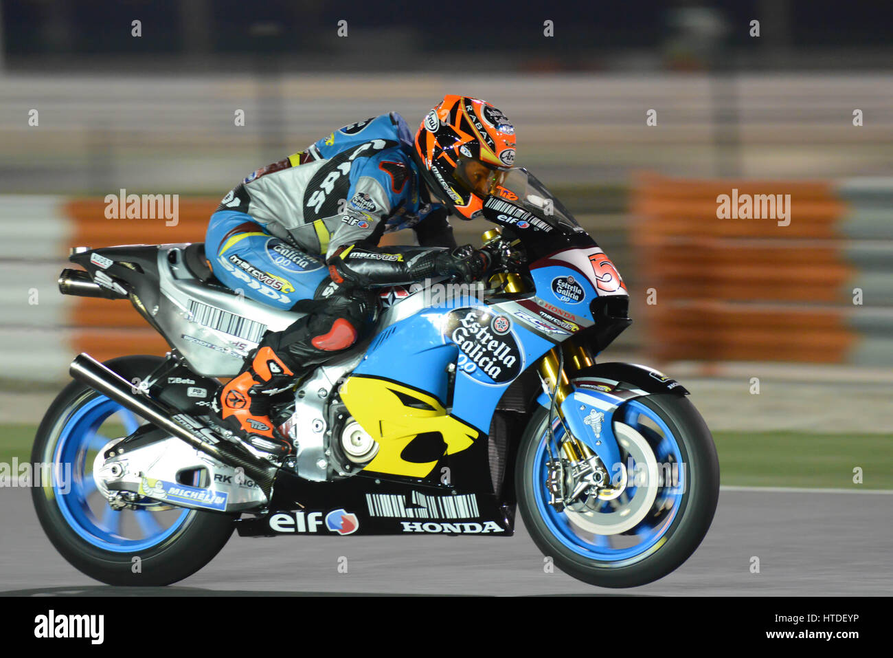 Losail Circuit, Qatar. 10th Mar, 2017. Tito Rabat who rides Honda on ...