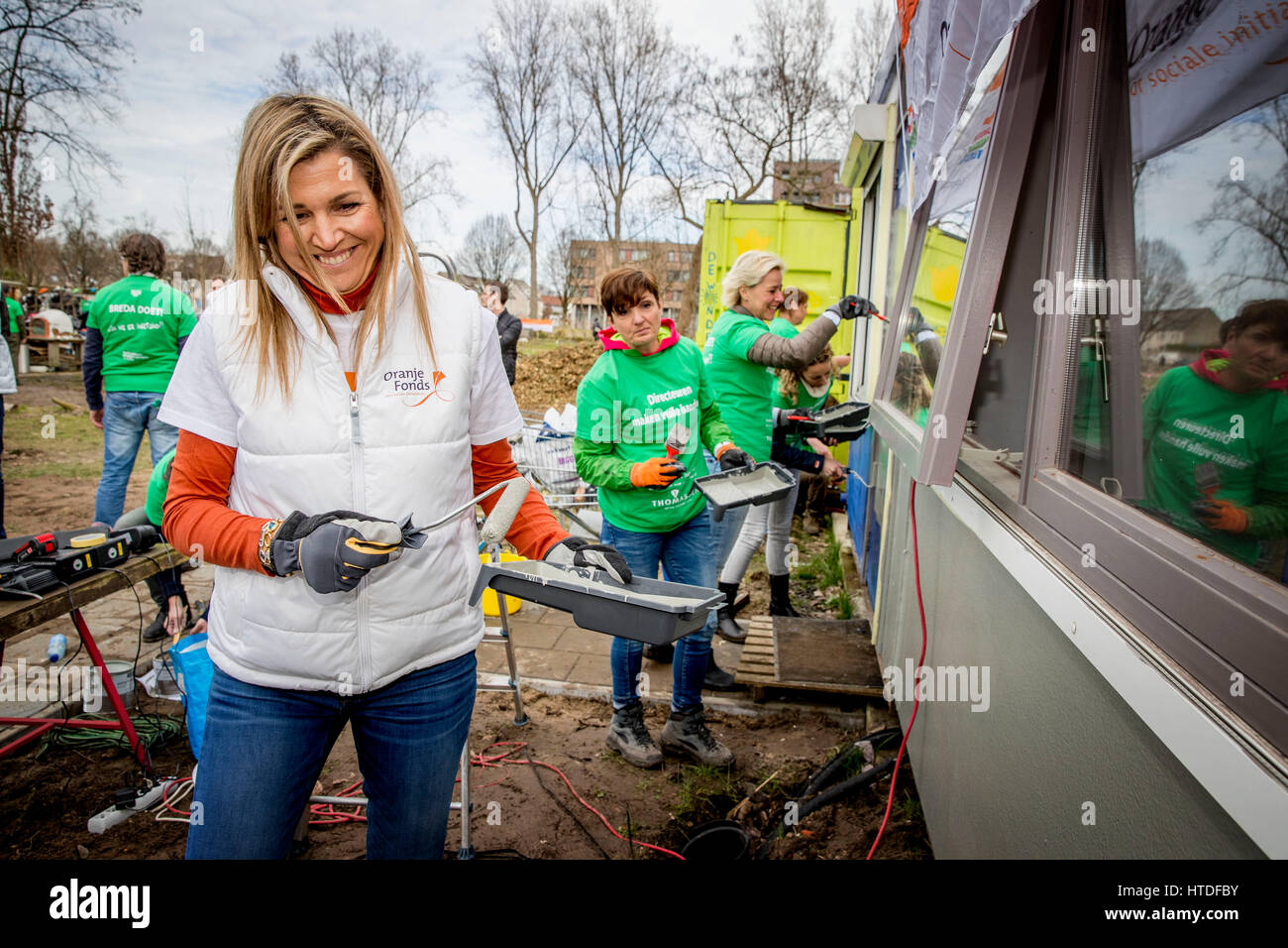 Breda, The Netherlands. 10th Mar, 2017. King Willem-Alexander and Queen ...