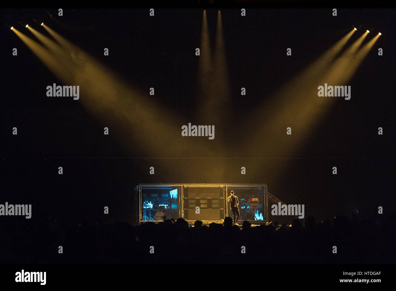 Glasgow, UK. 10th March, 2017. American singer Bryson Tiller performs ...