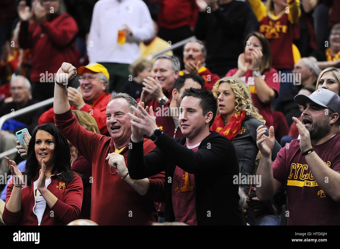 Kansas City, Missouri, USA. 10th Mar, 2017. The Iowa State Cyclones ...
