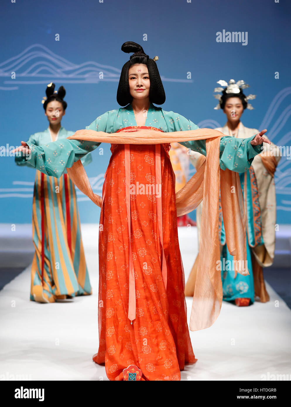 Beijing, China. 10th Mar, 2017. Models present creations designed by Dr ...
