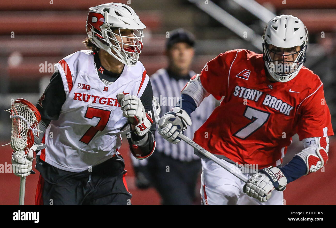 Piscataway, NJ, USA. 10th Mar, 2017. Stony Brooks Alex Corpolongo (7 ...