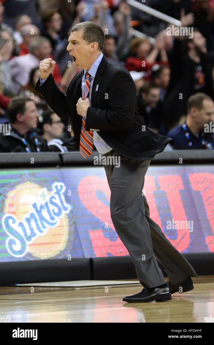 Washington, DC, USA. 10th Mar, 2017. Maryland Head Coach MARK TURGEON ...