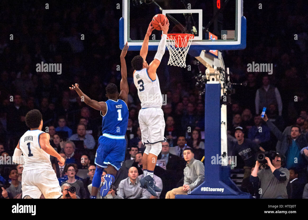 New York, New York, USA. 10th Mar, 2017. Villanova's guard Josh Hart #3 ...