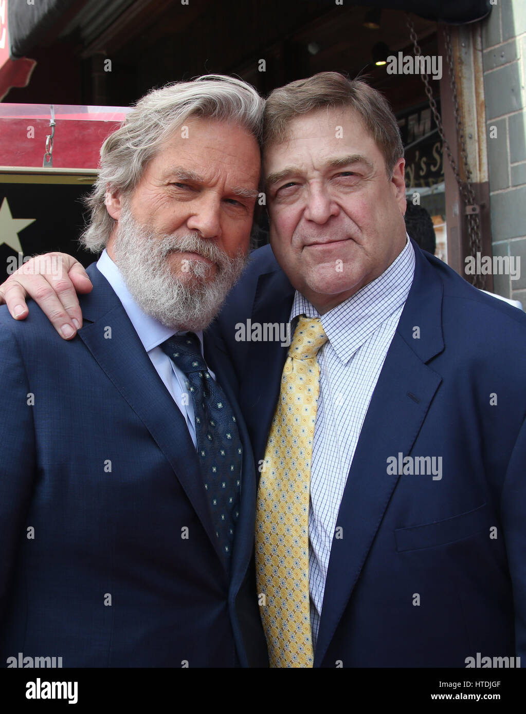 Hollywood, Ca. 10th Mar, 2017. John Goodman, Jeff Bridges, At John ...