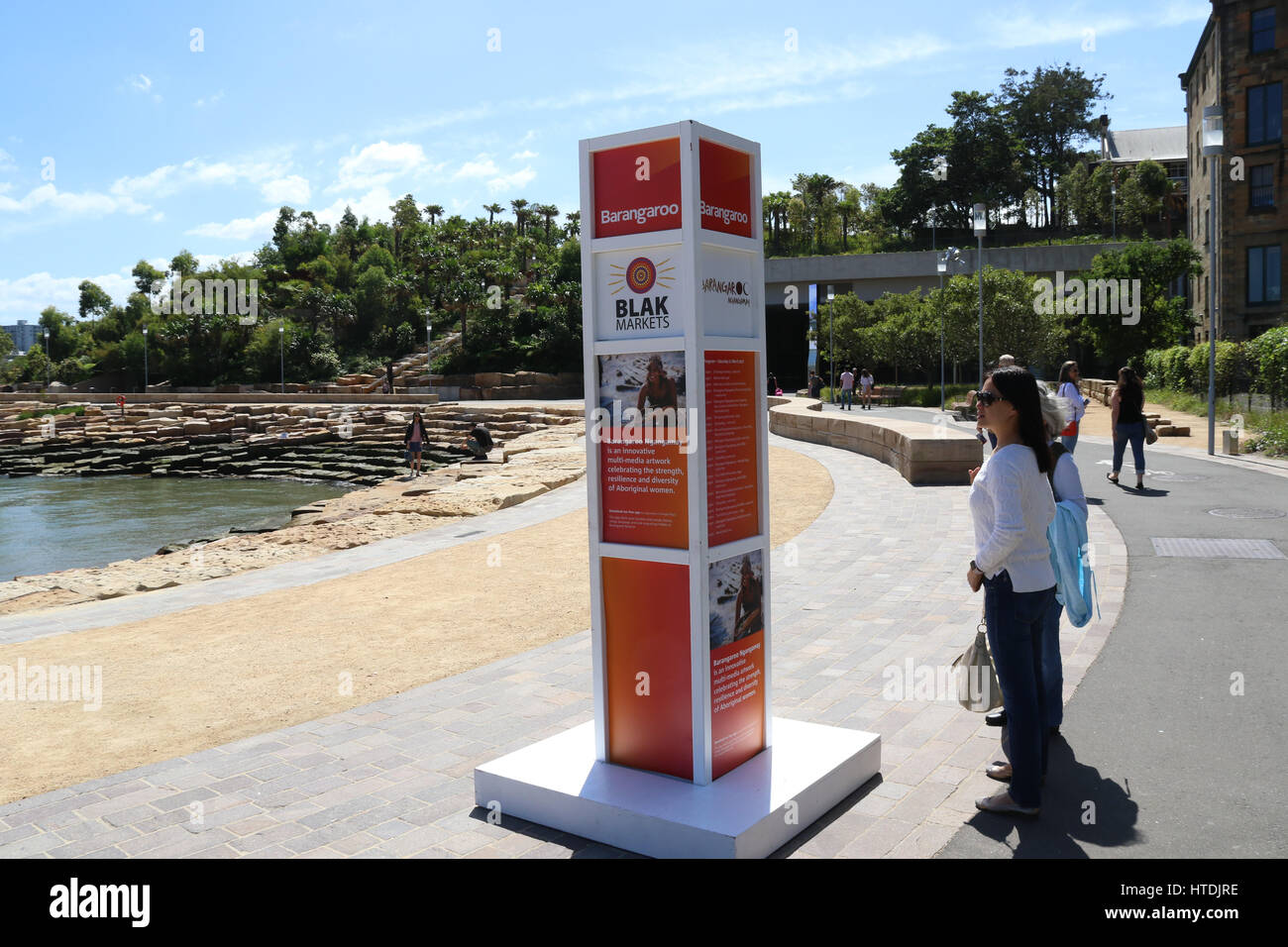 Aboriginal ‘barangaroo ngangamay blak markets hi-res stock photography ...