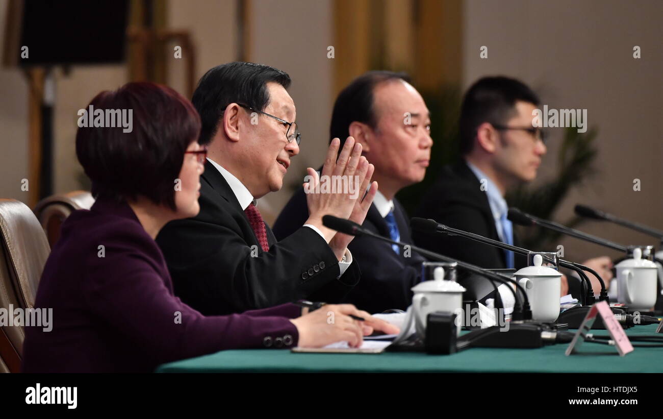 Beijing, China. 11th Mar, 2017. Chinese Science and Technology Minister ...