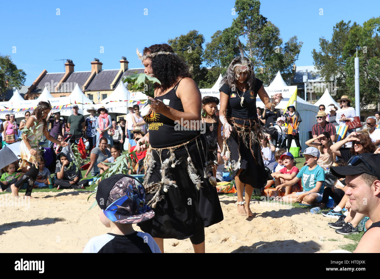 Sydney, Australia. 11th Mar, 2017. The Aboriginal ‘Barangaroo Ngangamay ...