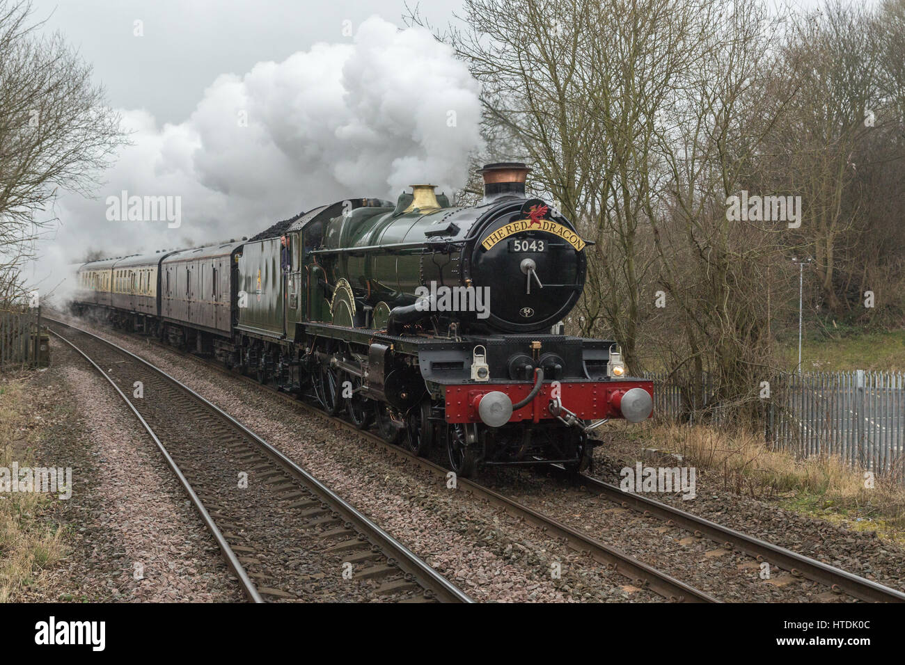 Old Hill, West Midlands, United Kingdom. 11th March, 2017. GWR Castle ...