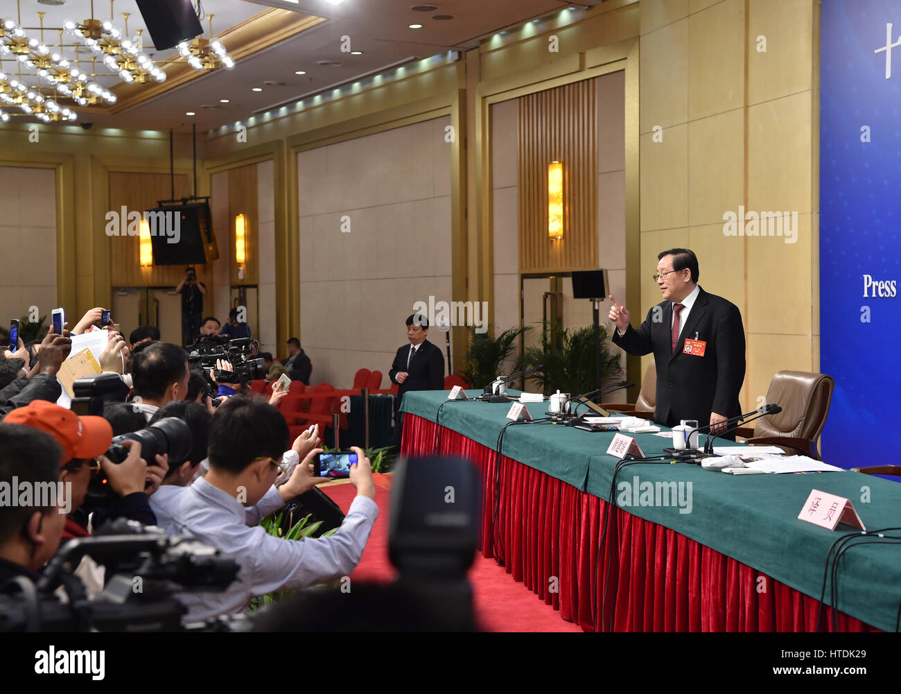 Beijing, China. 11th Mar, 2017. Chinese Science and Technology Minister ...
