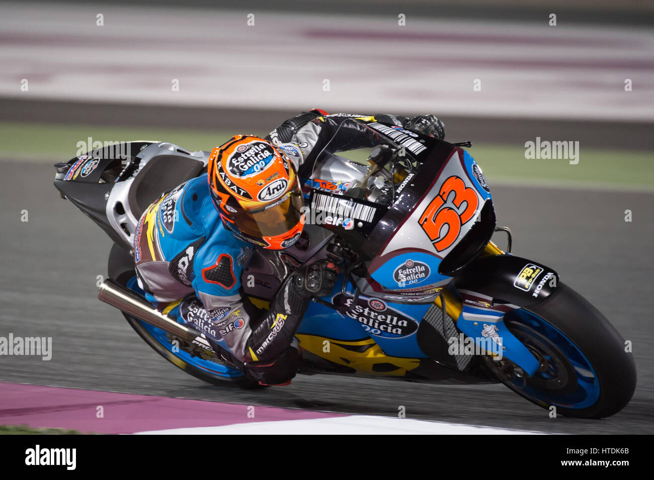 Losail Circuit, Qatar. 10th March 2017. Tito Rabat who rides for Marc ...