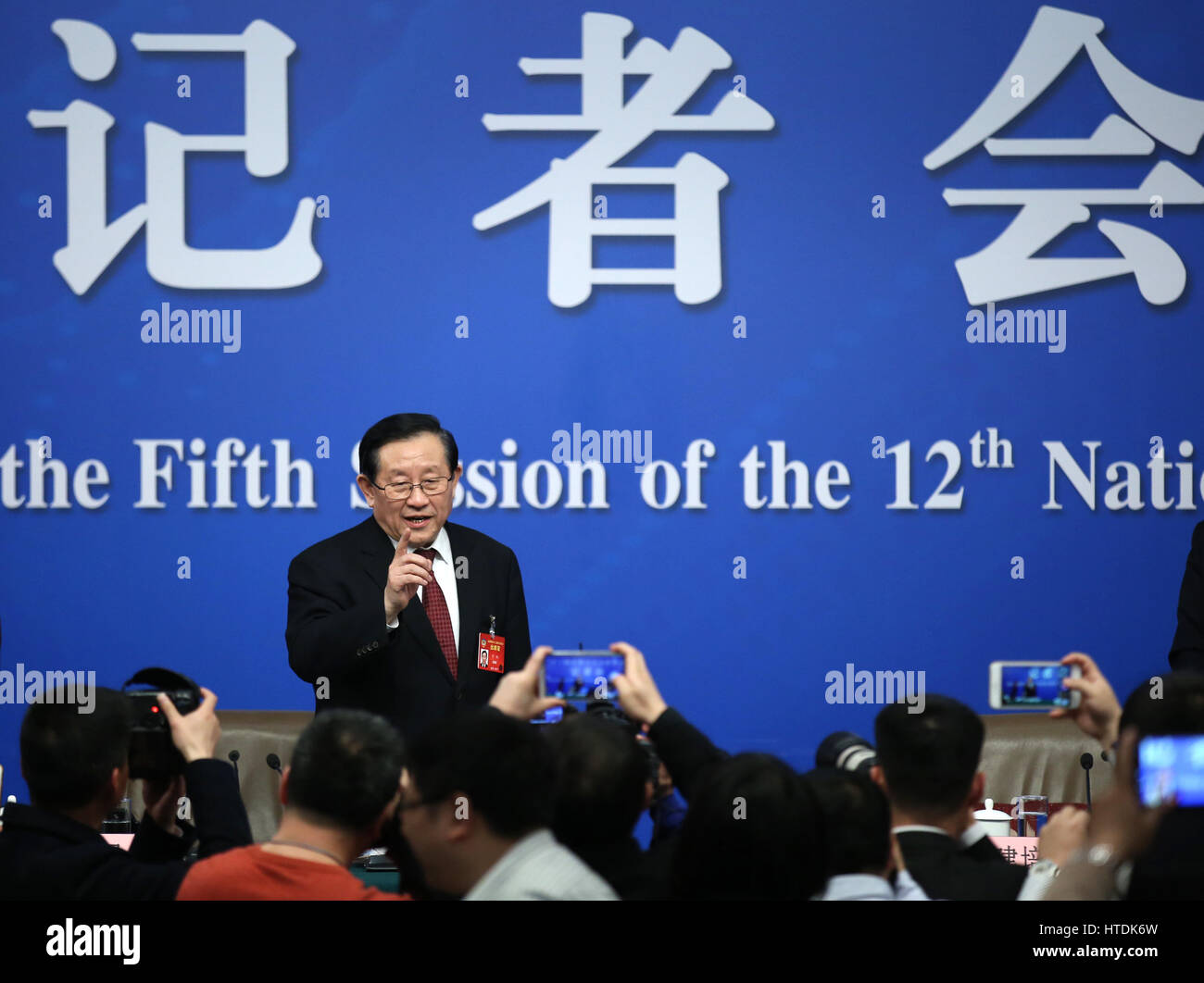 Beijing, China. 11th Mar, 2017. Chinese Science and Technology Minister ...