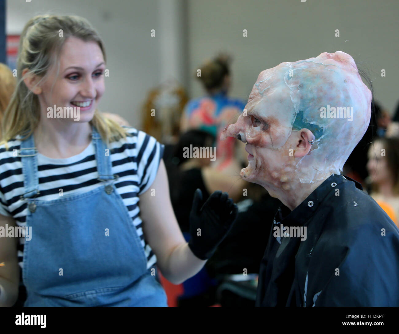 Rugby, UK. 11th March 2017. The media Makeup and Photography show 2017 ...